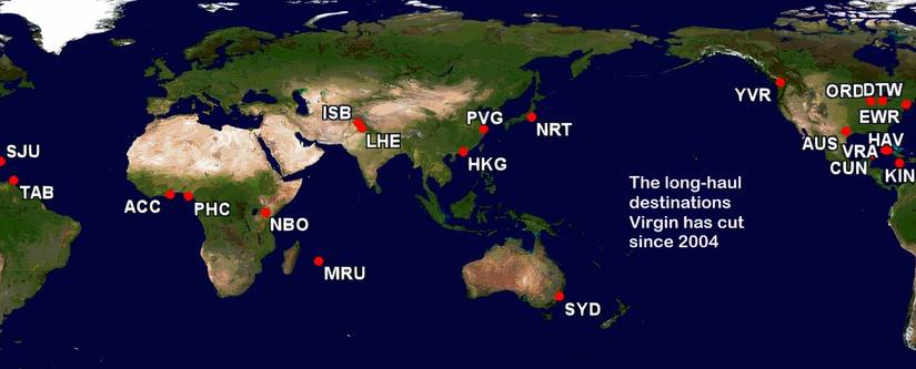 The 20+ Long-Haul Destinations Virgin Atlantic Has Cut From The UK In ...