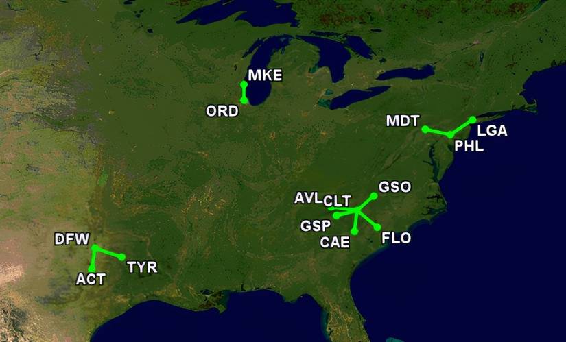 No More Than 89 Nautical Miles: American Airlines’ 10 Shortest Routes