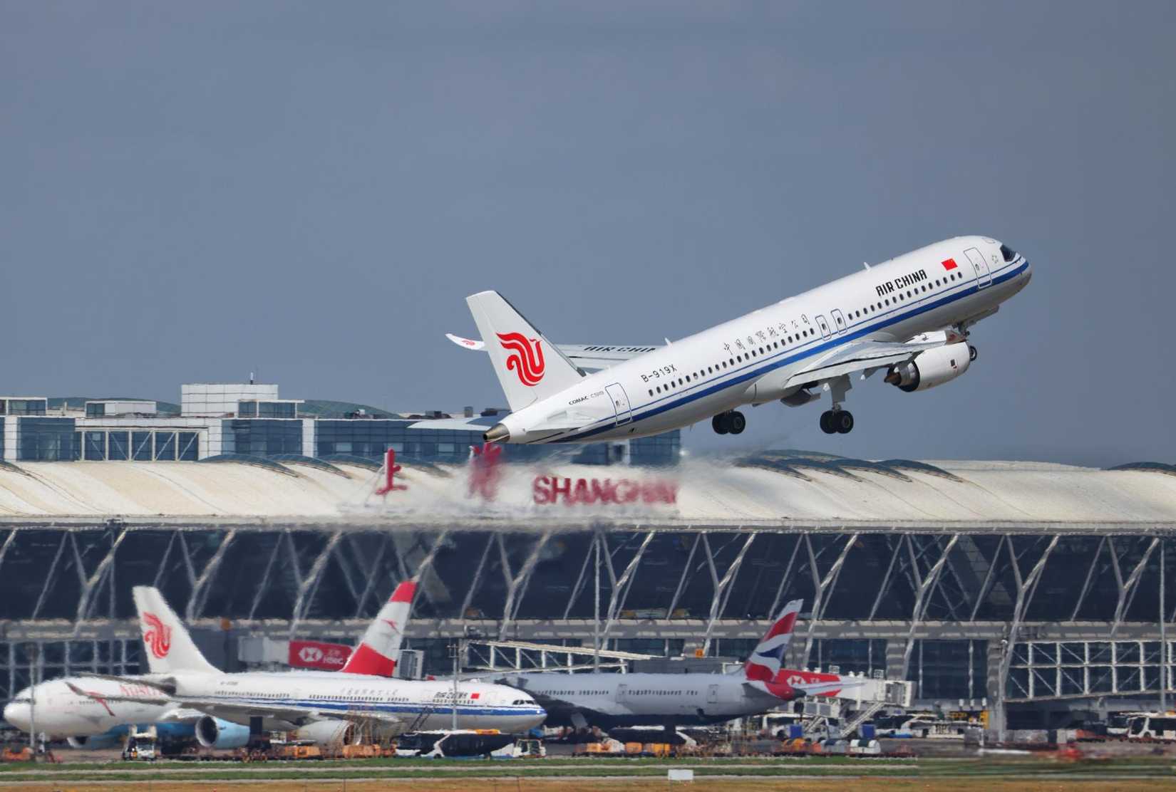 Air China’s C919 Takes Off In First Commercial Operation