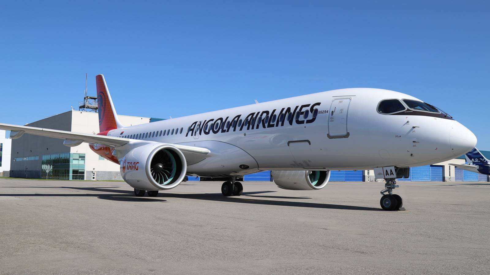 TAAG Angola Airlines Takes Delivery Of 1st Airbus A220 Aircraft In New ...