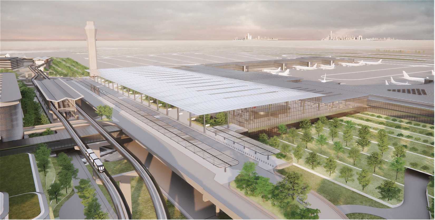 Newark Liberty Airport's New Terminal B: Port Authority Of NY & NJ ...
