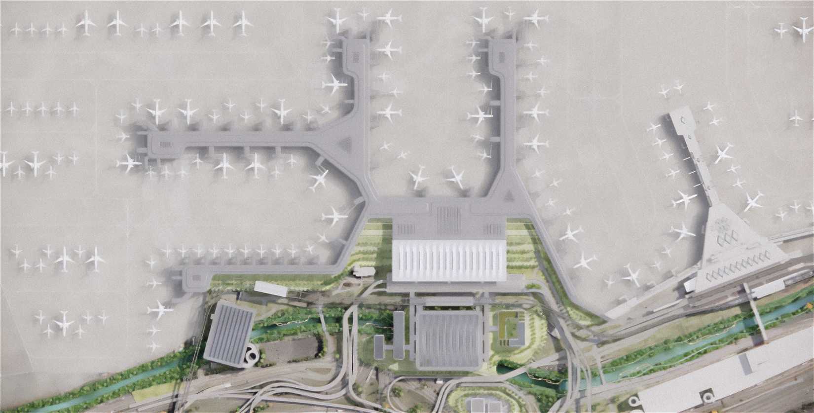 Newark Liberty Airport's New Terminal B: Port Authority Of NY & NJ ...