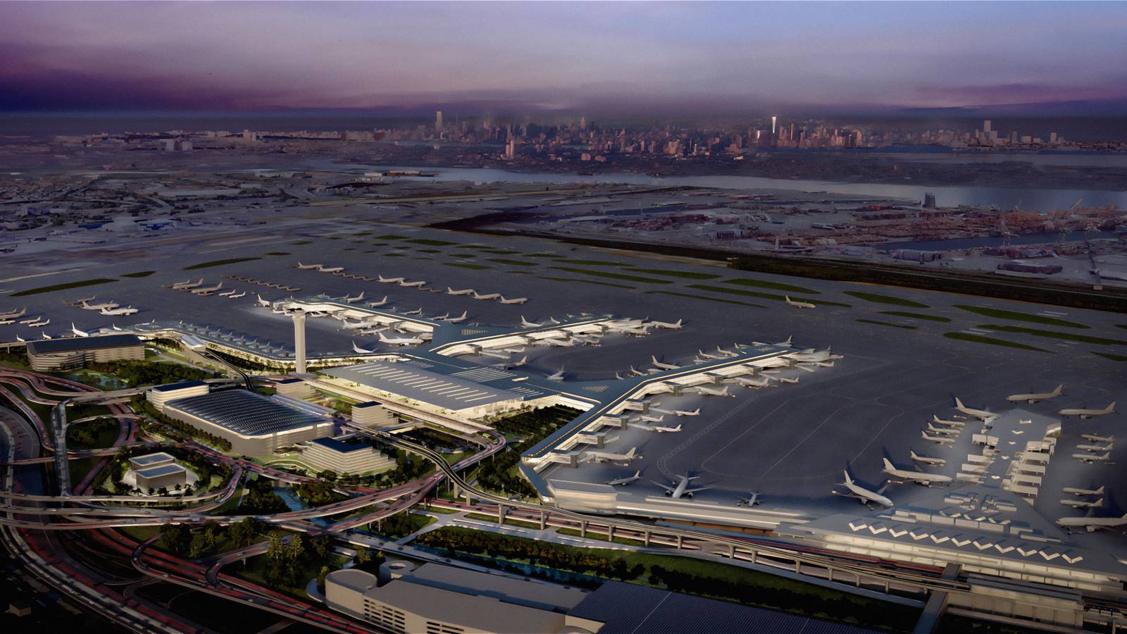 Newark Liberty Airport's New Terminal B: Port Authority Of NY & NJ ...