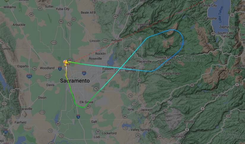 Delta Air Lines Boeing 737-900ER Forced To Return To Sacramento After ...