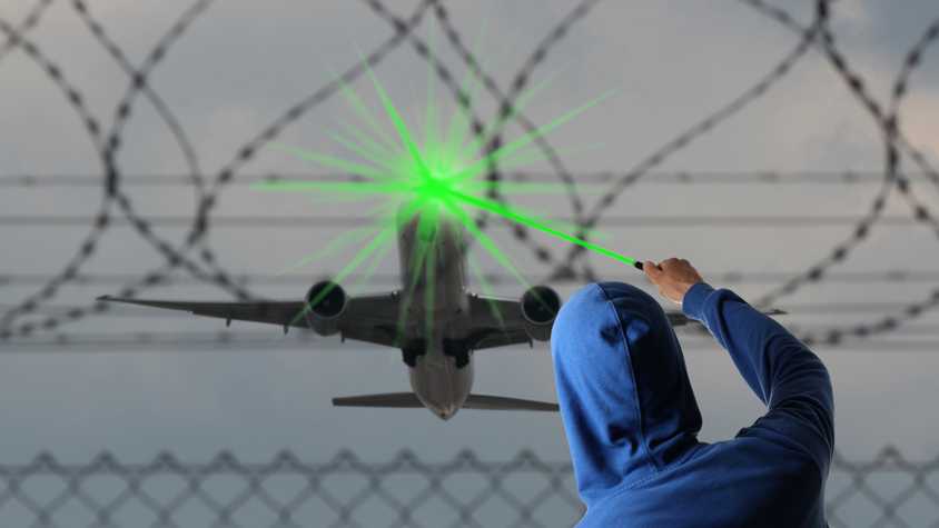 FAA Reports Dangerous Laser Strikes On Planes Remain High