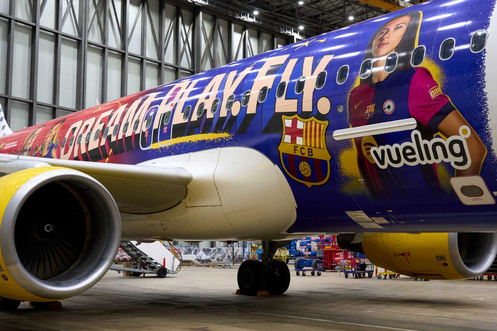 Vueling Unveils New Barça Femení Livery Airbus A320: 1st Team Flight On ...