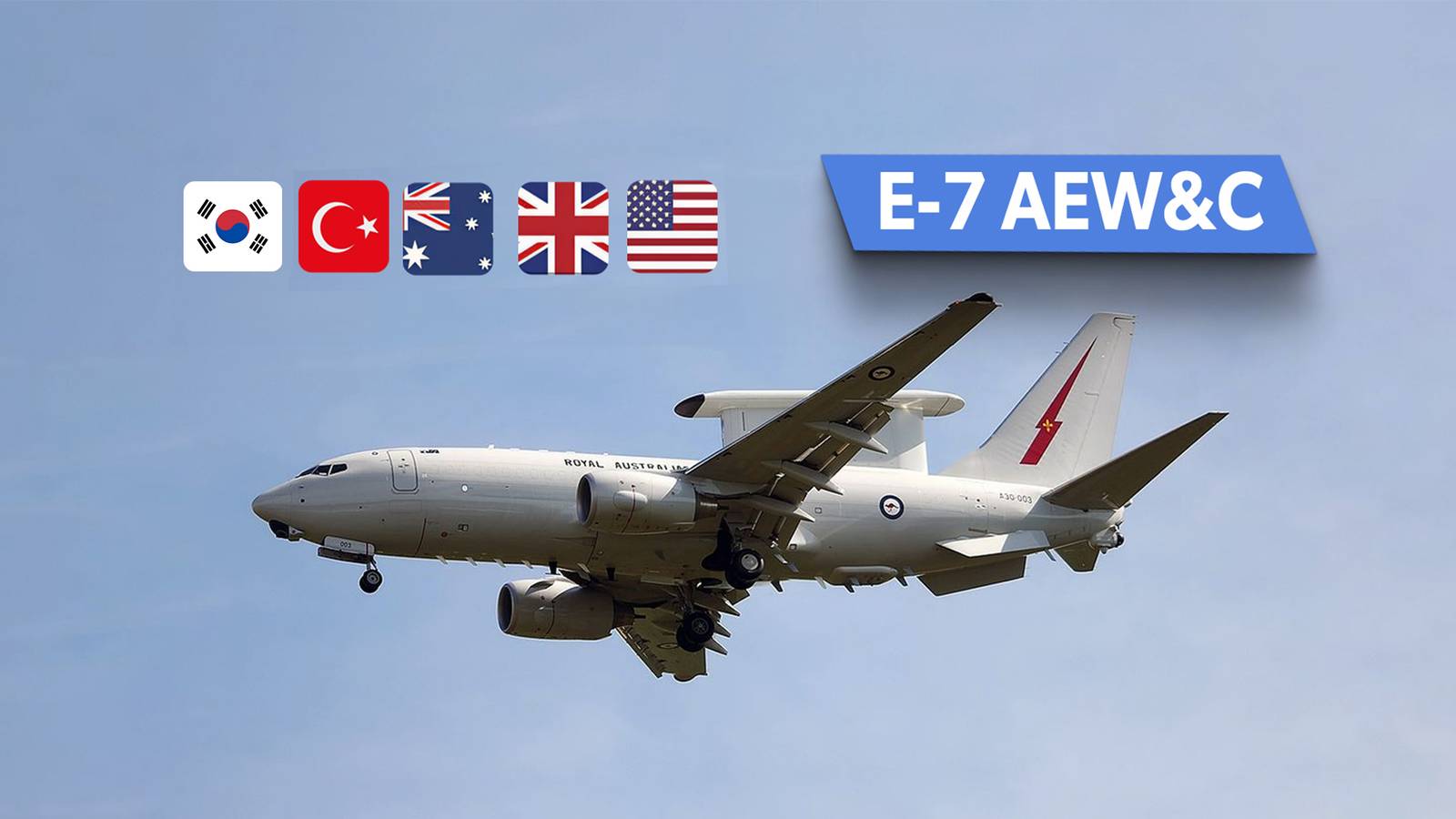 5 Countries Operating The E-7 Wedgetail Airborne Early Warning & Control