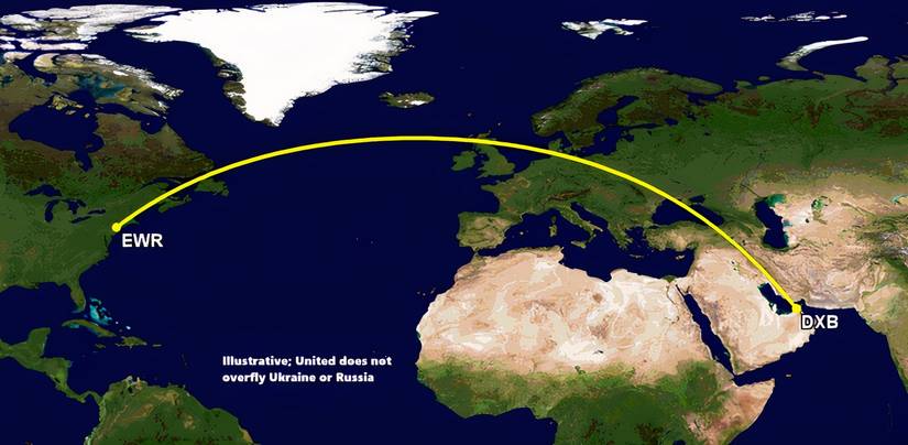 United Airlines' Newark To Dubai Boeing 777 Route Explored
