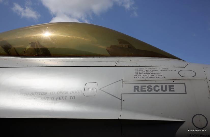 Inside The F-16 Cockpit's Golden Bubble Canopy
