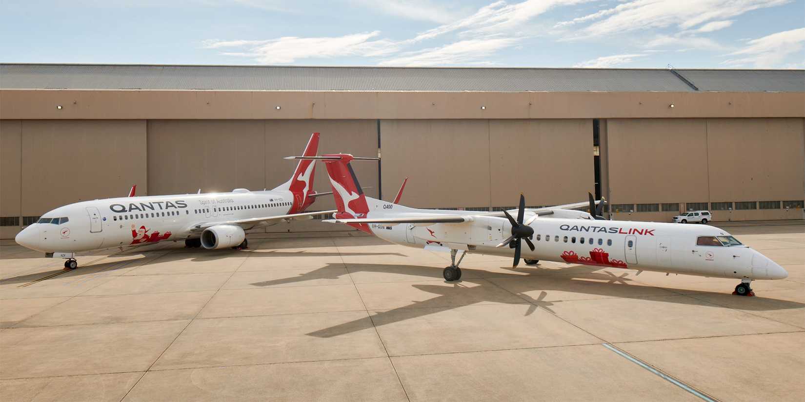 Qantas Gets Festive With Roo-Dolph & Dasher 8 Liveries