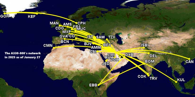 The Rare Airbus A330-800 Gets New 2nd Longest Route