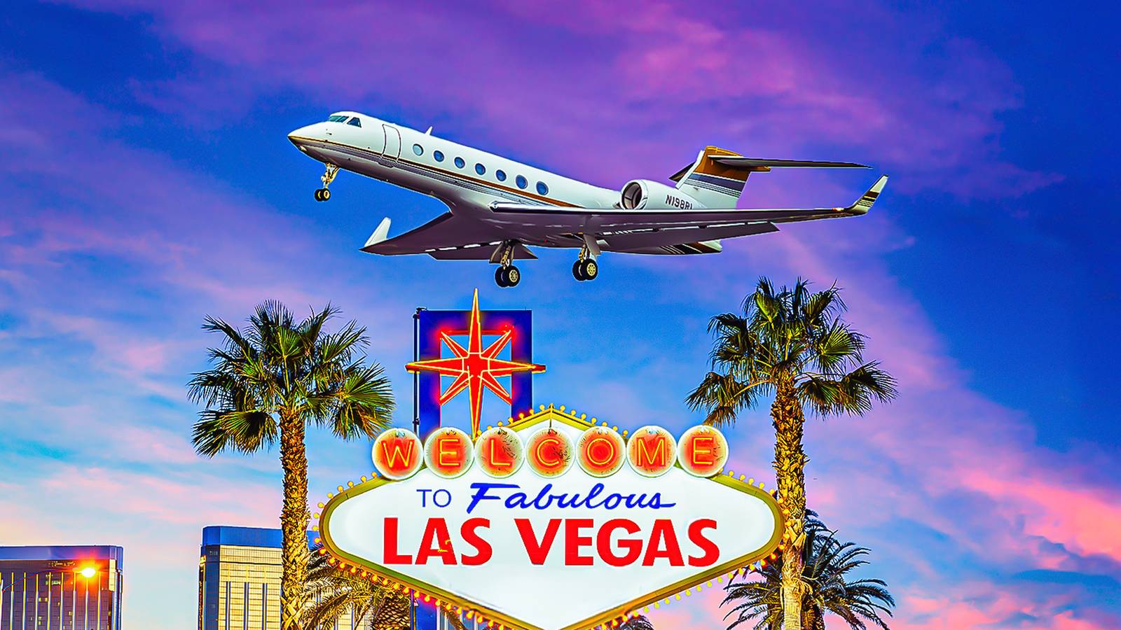 Las Vegas Bound: A Look At The Private Jet Flown By The Caesars Palace Casino