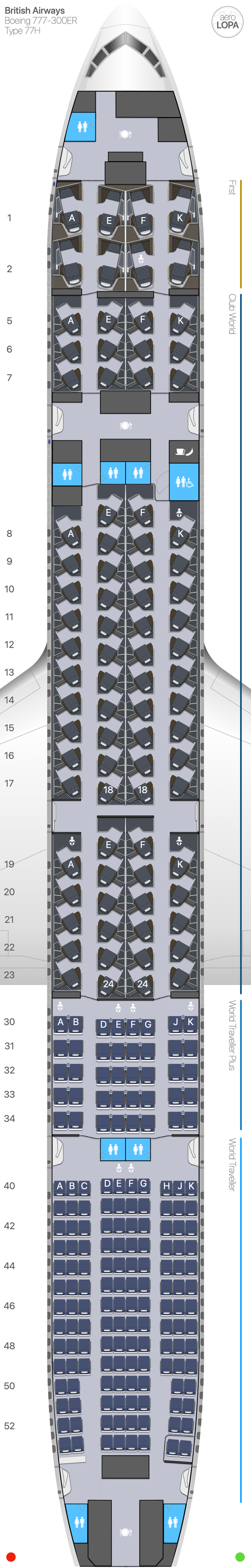 British Airways' 10 Different Widebody Aircraft Cabins: Passenger ...