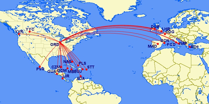 Envoy Air’s 10 Longest Flights From Chicago O’Hare