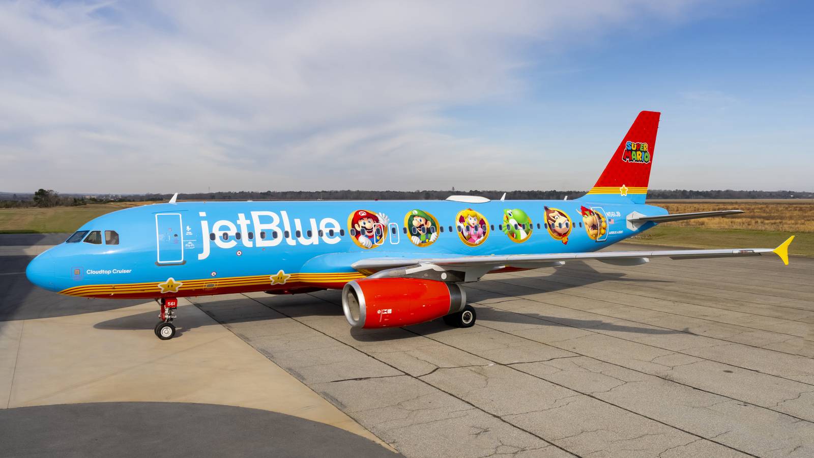 JetBlue Debuts New Mario & Friends Livery