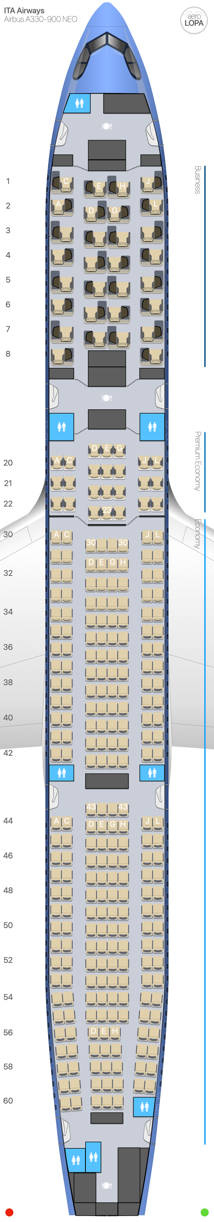 The 10 Airlines That Fly Airbus A330-900 Aircraft: Cabins Compared
