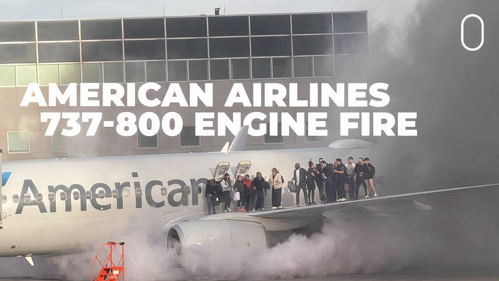 American Airlines Boeing 737-800 Engine Fire At Denver International