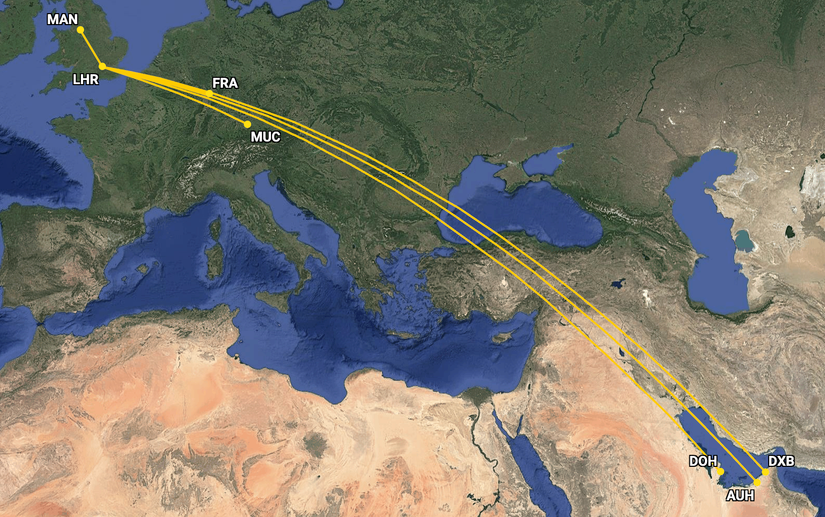 Where Airbus A380 Flights Diverted Due To The Heathrow Airport Closure