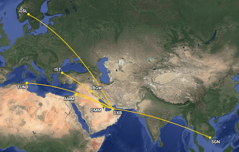 Emirates Announces 7 More Airbus A350 Destinations