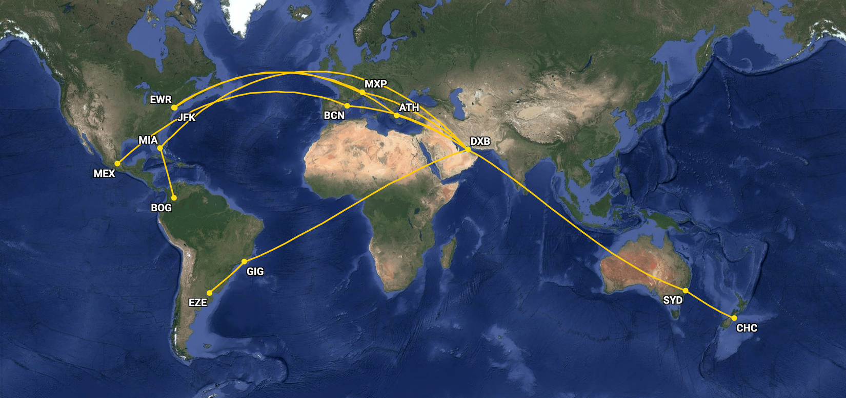 These Are Emirates' Longest Routes In 2025