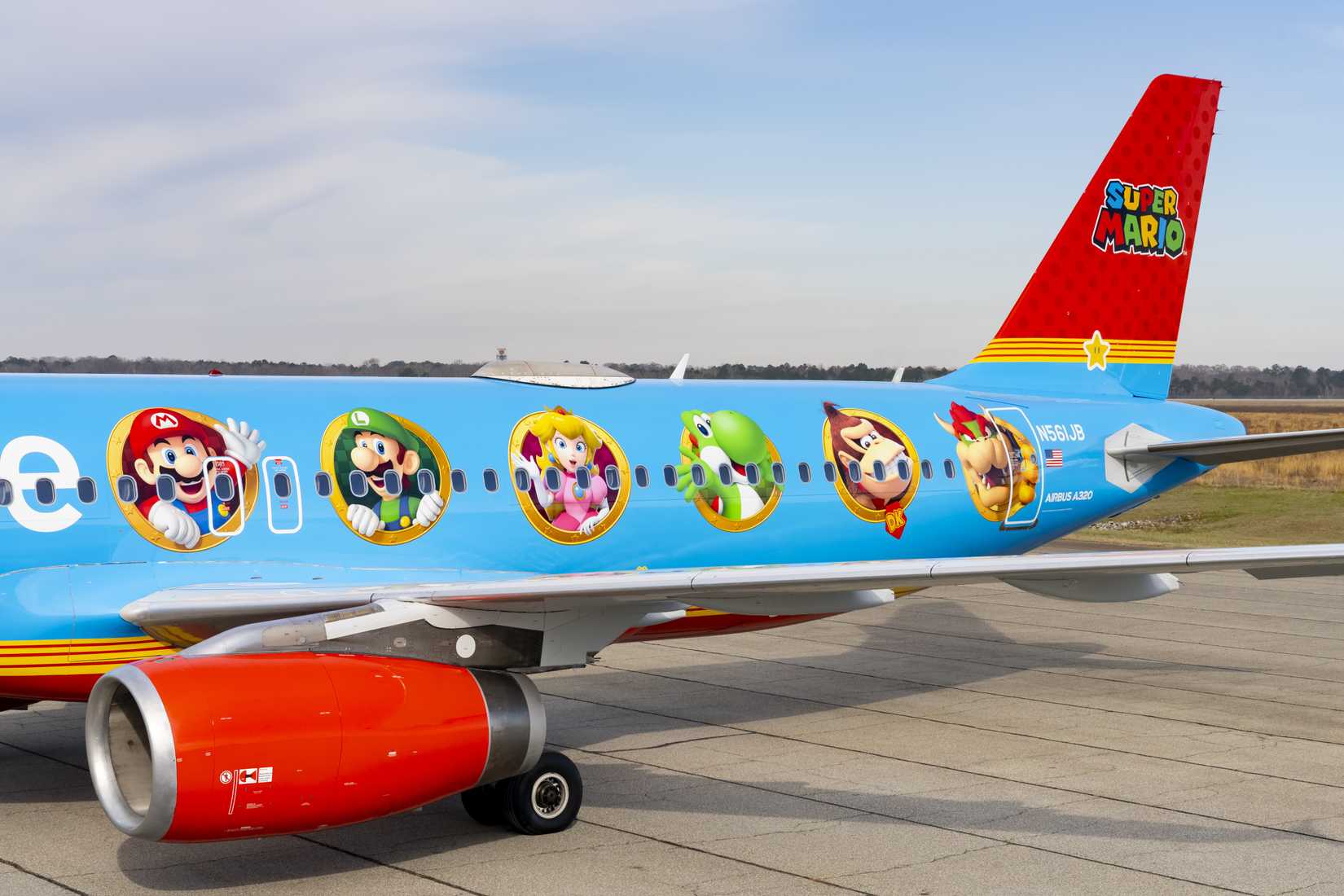 JetBlue Debuts New Mario & Friends Livery