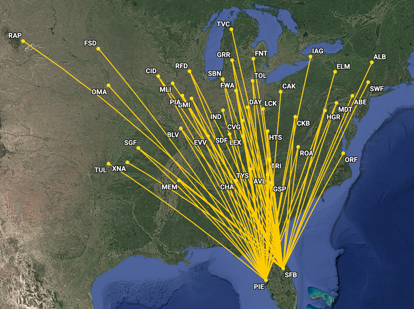 Explored: The Networks Of The Five Boeing 737 MAX Operators In The US