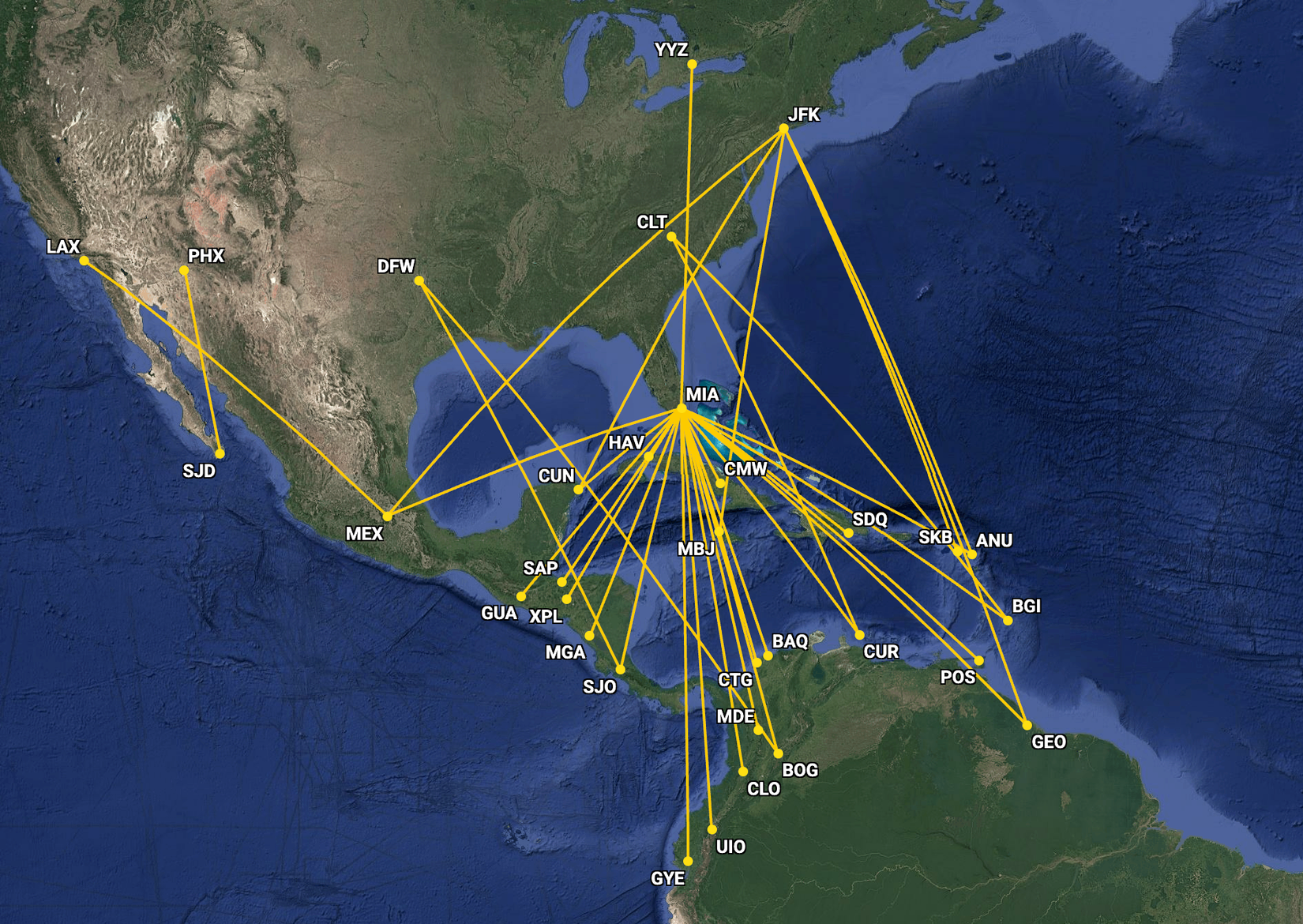 Explored: The Networks Of The Five Boeing 737 MAX Operators In The US