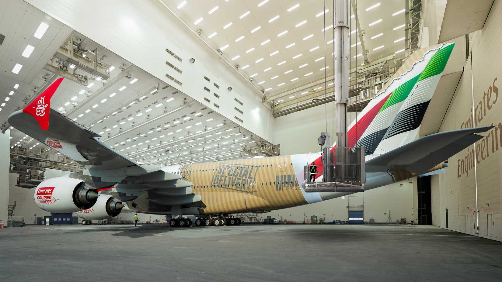 Special Delivery: Emirates Shows Off Airbus A380 "Freighter" Livery