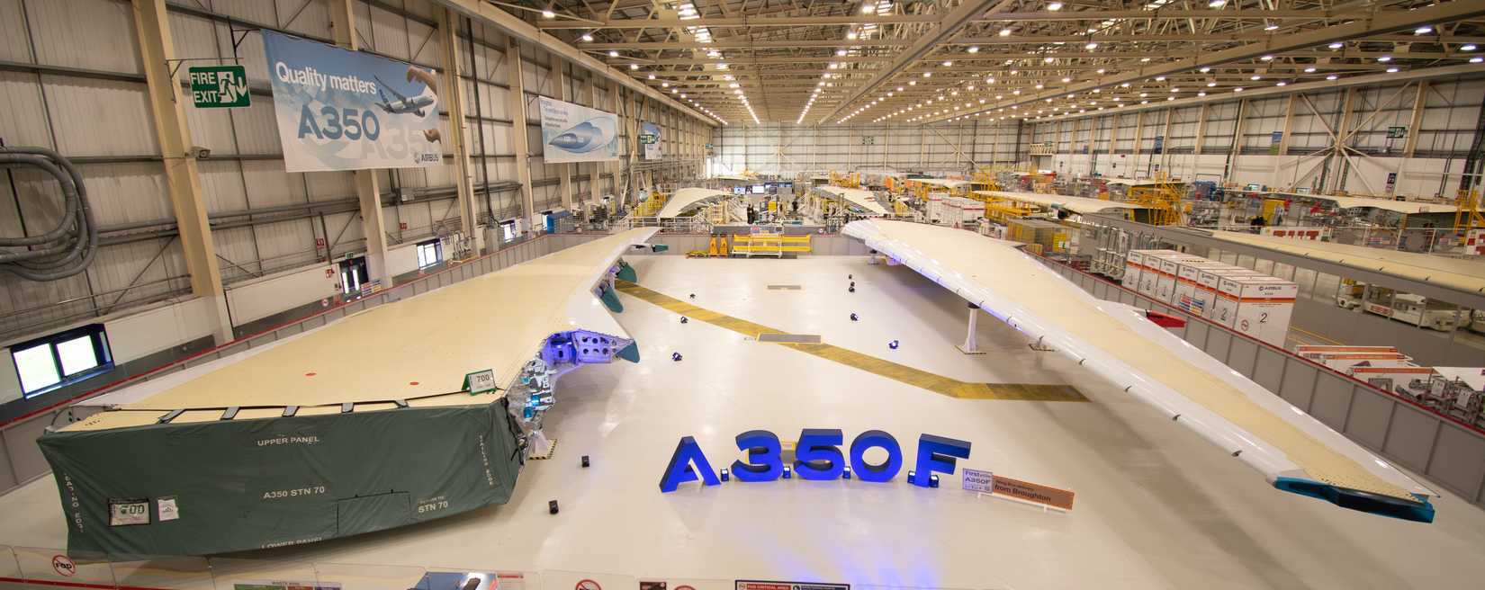 Airbus Has Finished Building The 1st Airbus A350 Freighter Wings
