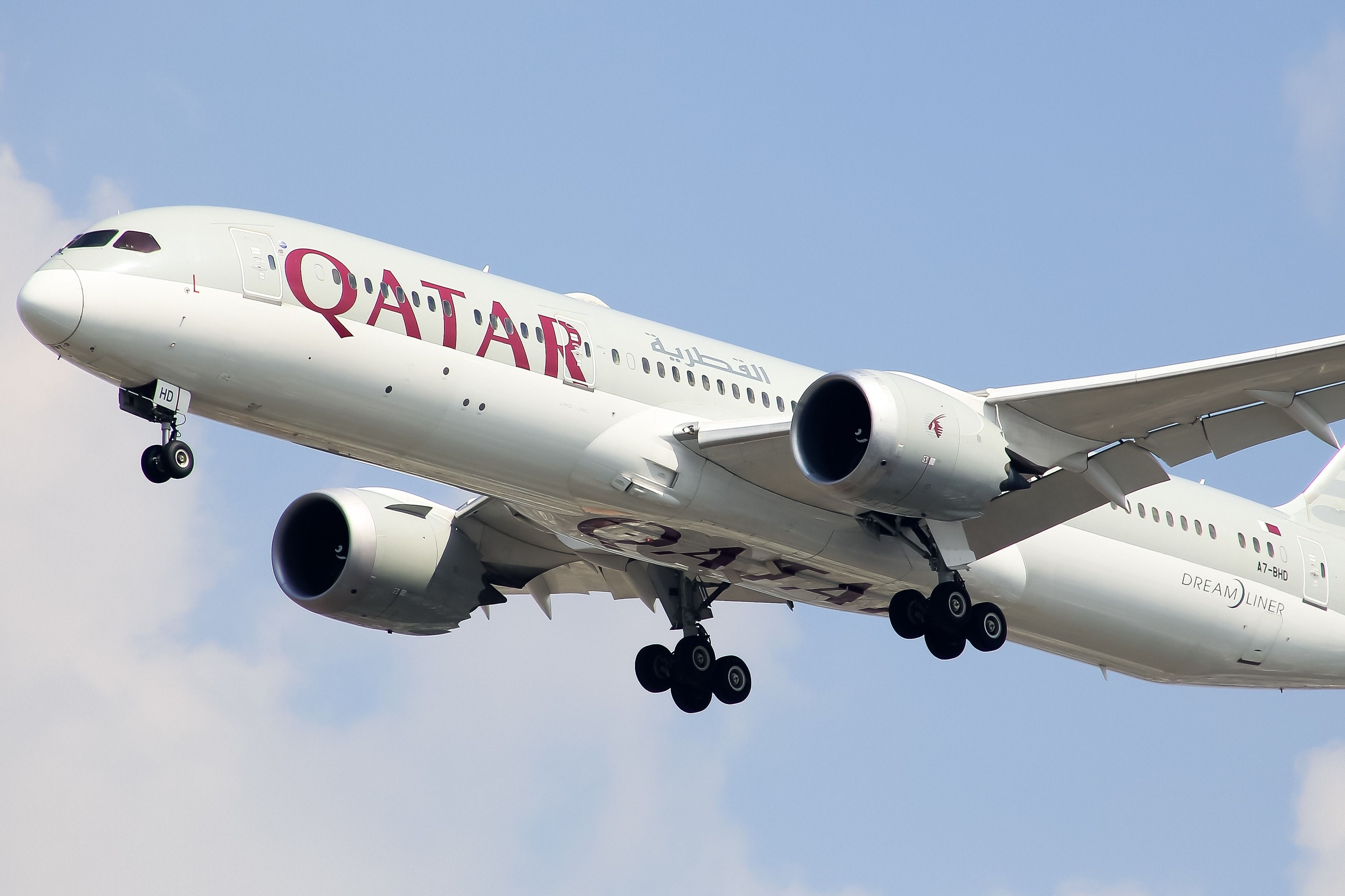 Qatar Airways' 7 Boeing 787-8 Dreamliner Routes Exceeding 3,700 Miles