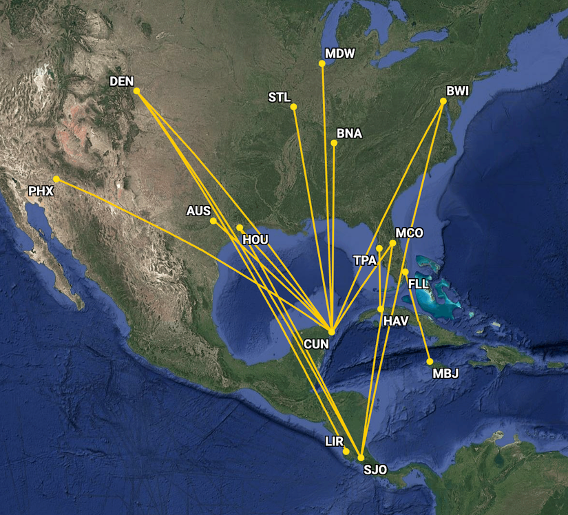 Explored: The Networks Of The Five Boeing 737 MAX Operators In The US