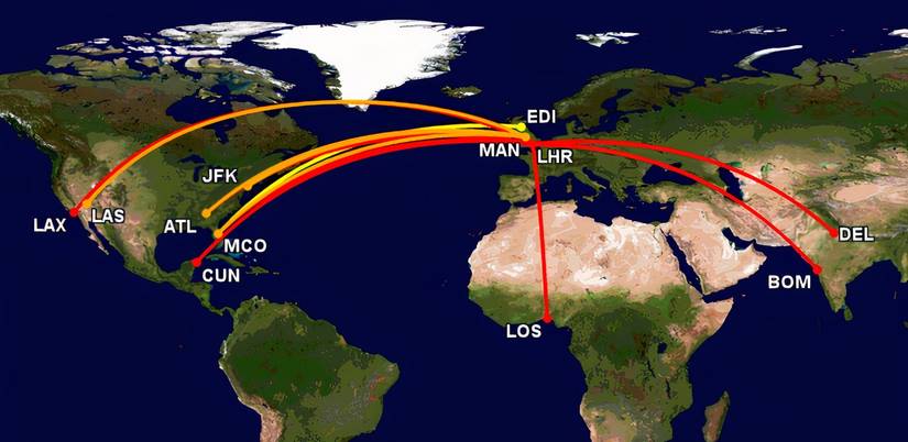 Largest Aircraft: Virgin Atlantic's 13 Airbus A350-1000 Routes