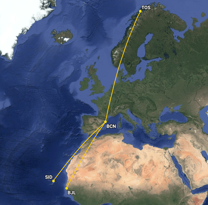 The Longest Routes Operated By Europe’s Largest Low-Cost Carriers