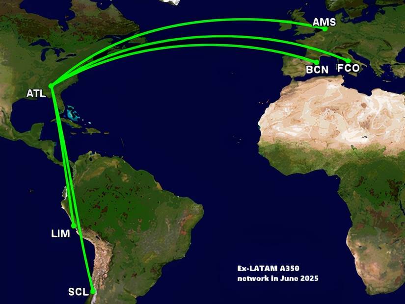 Largest Aircraft: Where Delta Air Lines’ 339-Seat Ex-LATAM Airbus A350s ...
