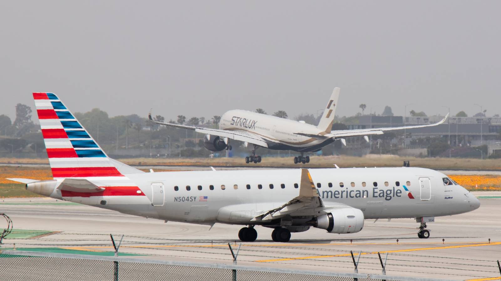 American Eagle Embraer E175 Grounded After Catering Vehicle Crash In Boston