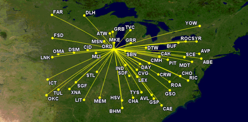3 Classes & 50 Seats: Exploring US Carriers' CRJ550 Networks