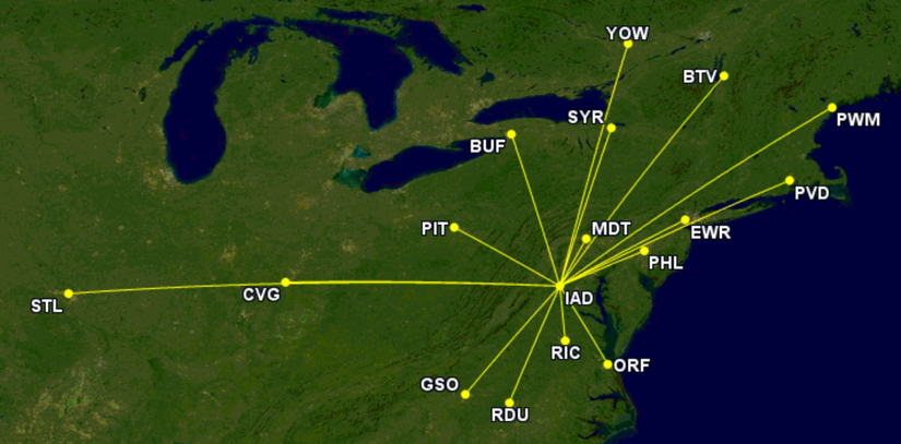 3 Classes & 50 Seats: Exploring US Carriers' CRJ550 Networks