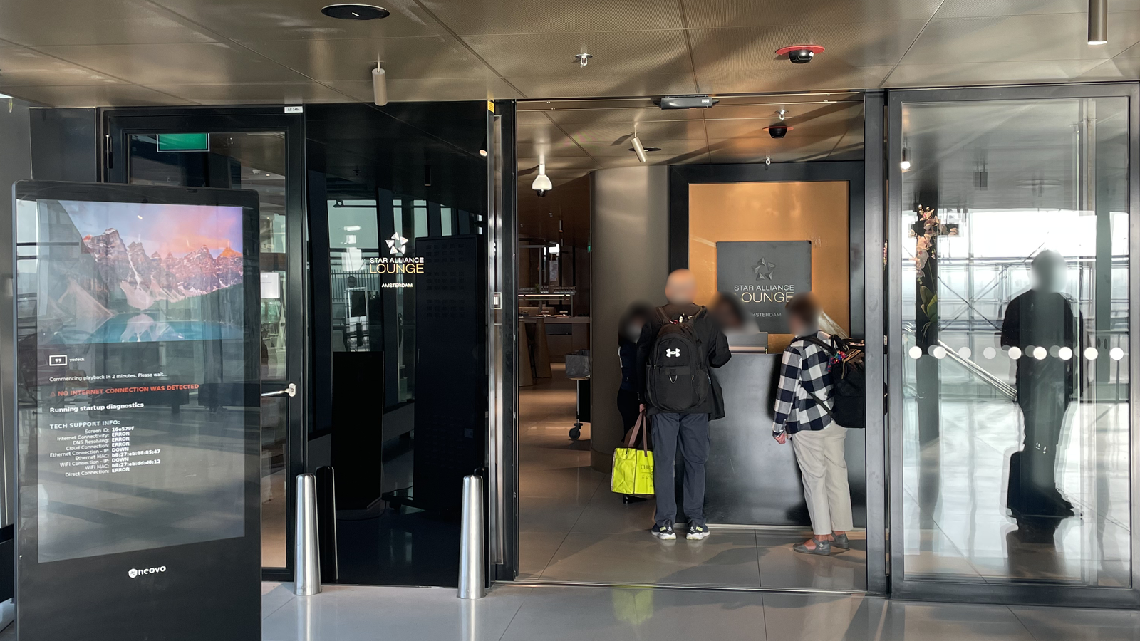 Inside the Star Alliance Lounge at Amsterdam Schiphol Airport