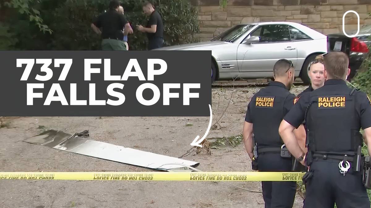 Delta 737 Wing Flap Falls Off, Lands In Residential Driveway