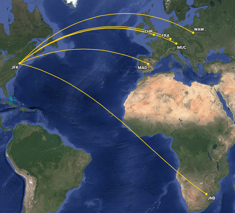 New York JFK's Last Stand: The Lone Airbus A340 Route