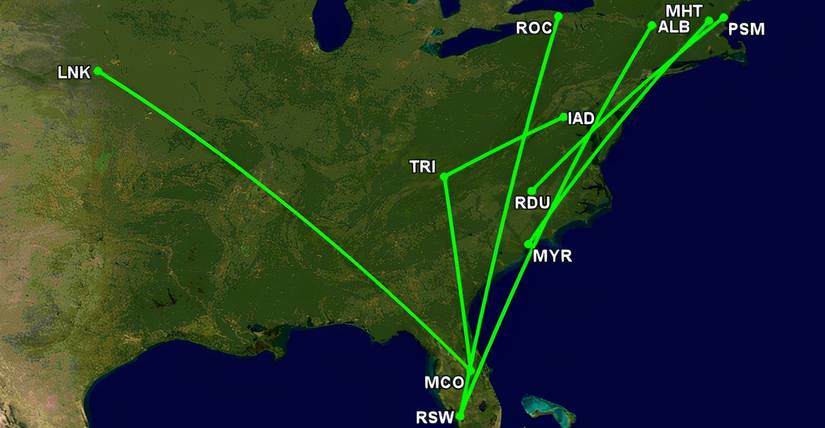 Allegiant Air & Breeze Airways Add 14 New Routes & 3 New Cities To ...