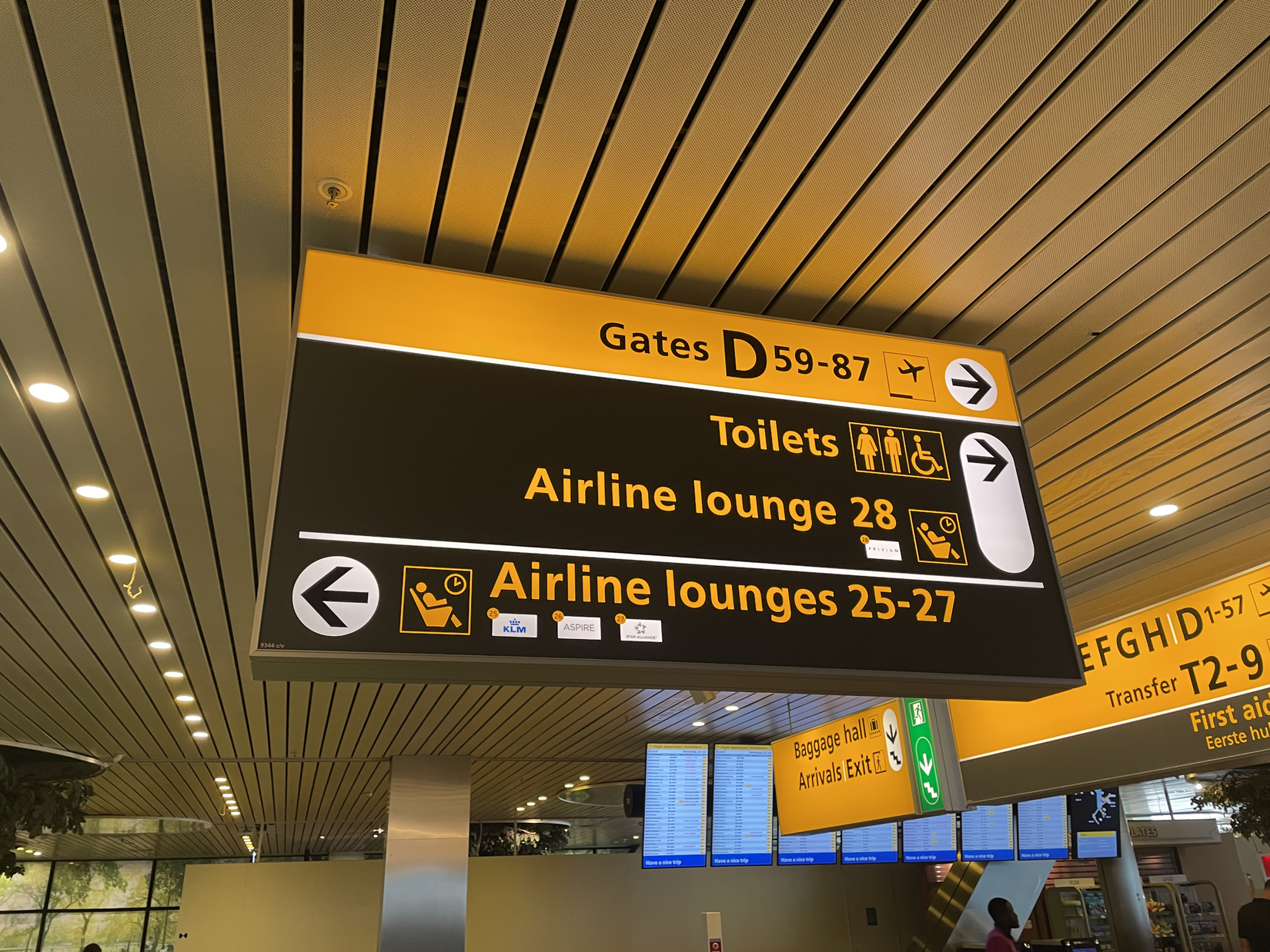 Inside the Star Alliance Lounge at Amsterdam Schiphol Airport