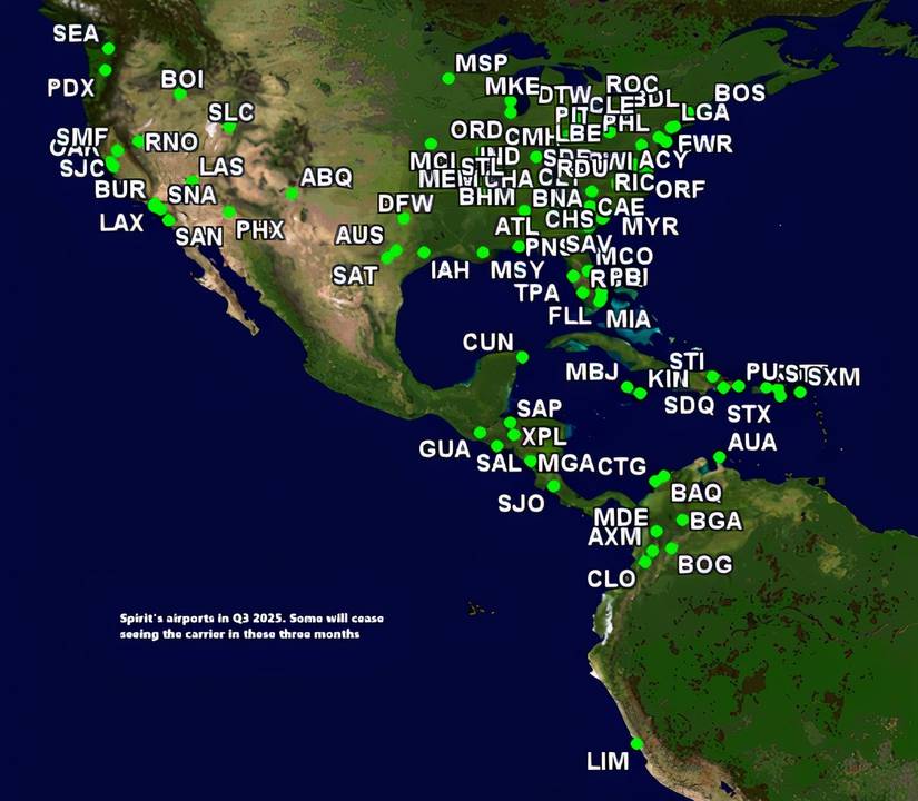 Much Smaller Now: Spirit Airlines Has Slashed Peak Summer Flights By 26%