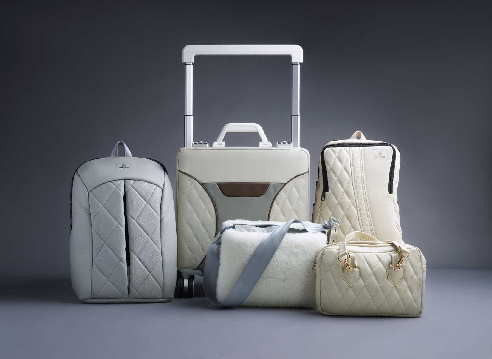 Emirates Unveils Luxury Upcycled Bags from Retrofitted Aircraft