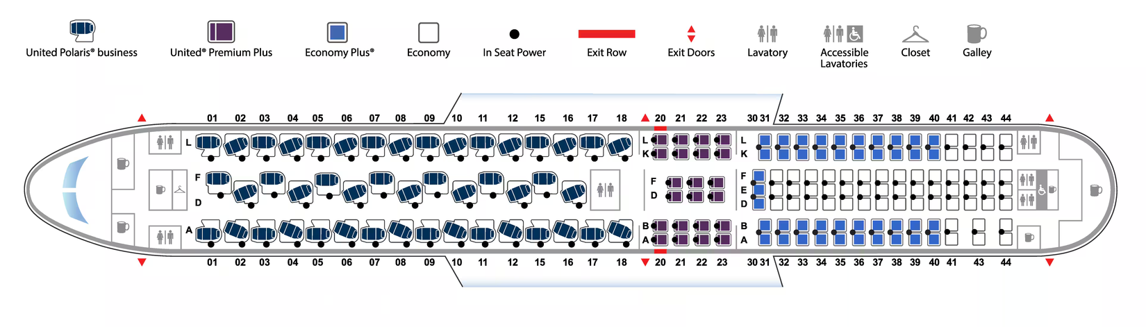 What Are The Best Seats In Each Class Of United Airlines’ Boeing 767 ...