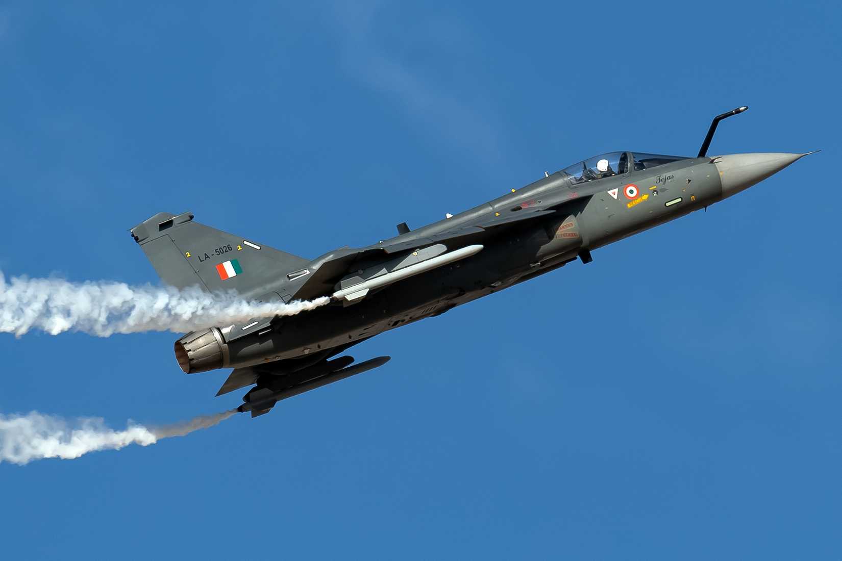 Indian HAL Tejas Fighter Jet Crashes At Dubai Airshow