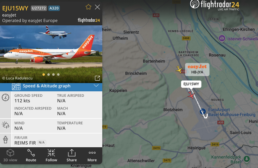 easyJet Airbus A320 Aborts Takeoff Amid Close Call With Landing ...