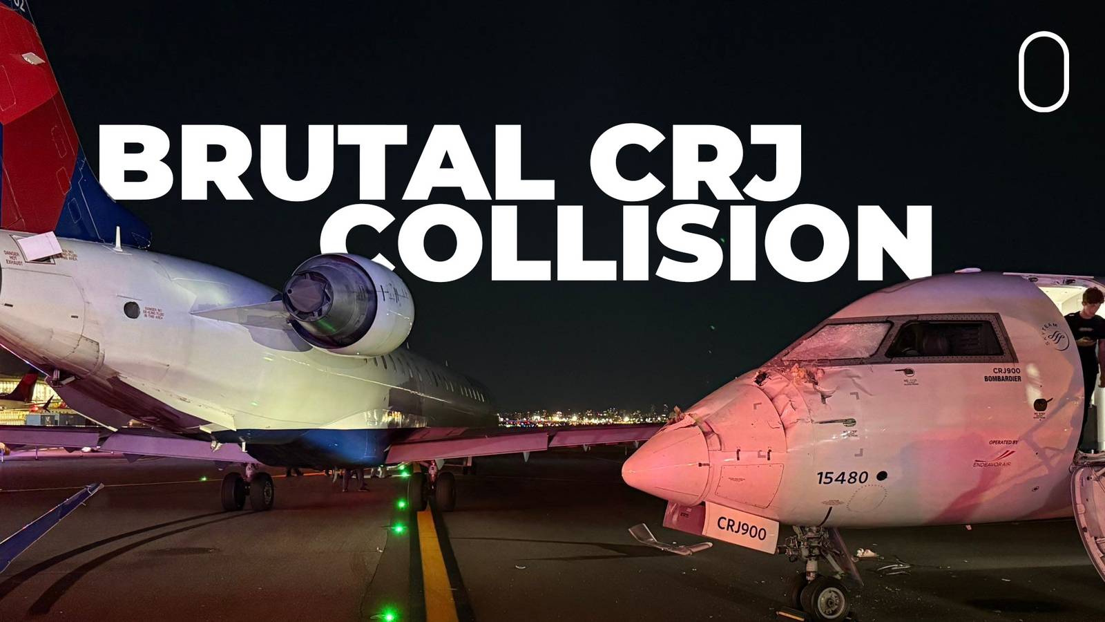 Delta CRJ900s Collide At LaGuardia Airport