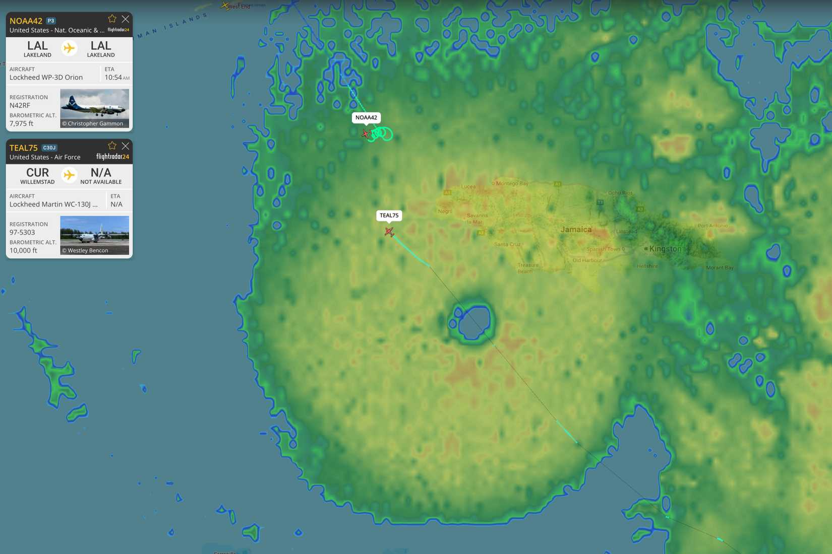 Hurricane Hunters Fly Through Storm Melissa's Eye As Jamaica Braces For ...