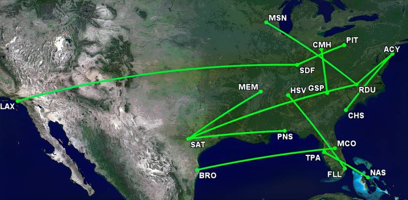 Breeze Airways Just Added 12 New Routes & 4 New Cities [Full List & Map]